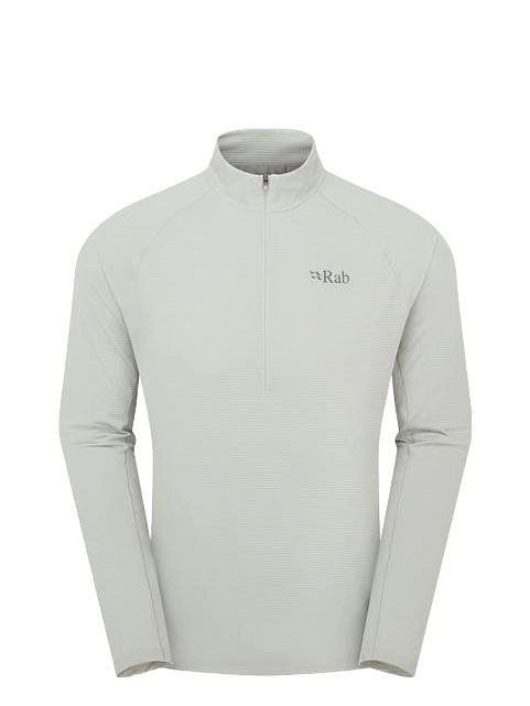 RAB Sonic Long-sleeve Zip Shirt - Light Zinc