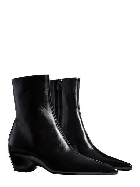 Khaite Sybil Pointed Toe Bootie - Black