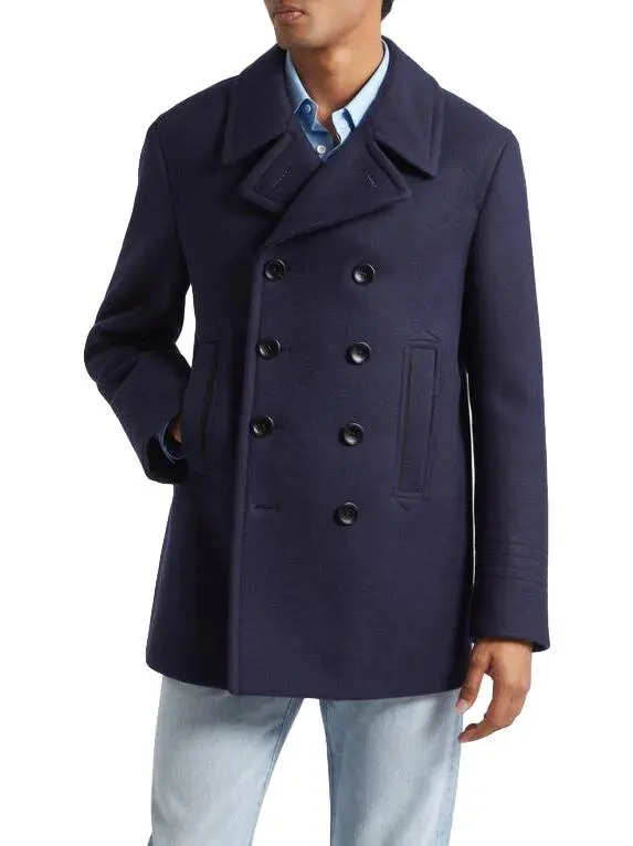 TOM FORD Soft Wool Felt Peacoat - Ucc Navy