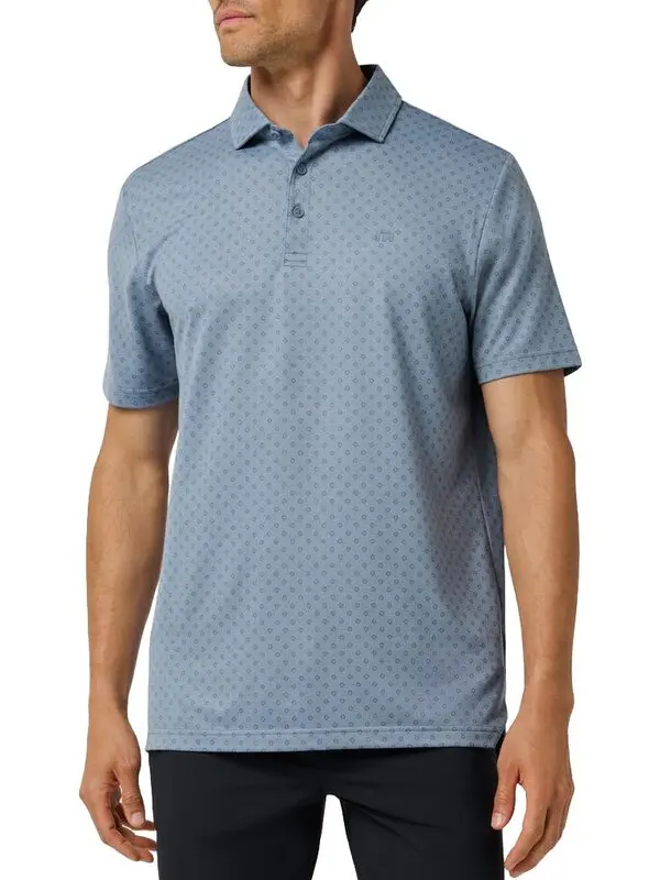 Travis Mathew Final Drive Geo Polo - Rain Washed