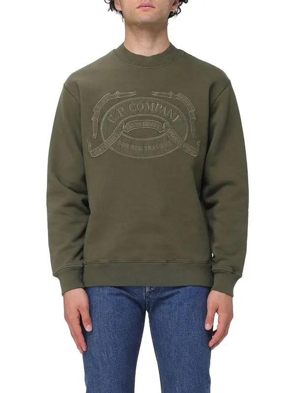 C.P. COMPANY Crew Neck Sweater - Green