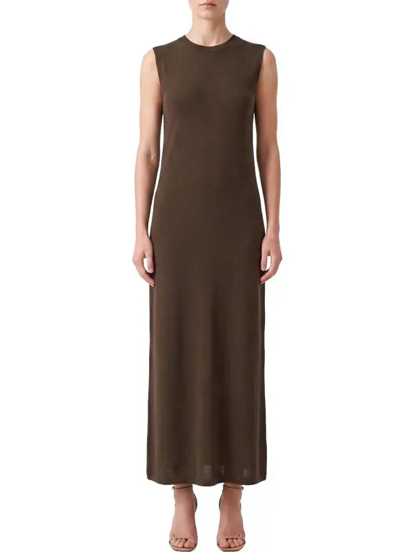 THE ROW Sleeveless Maxi Dress - Brown