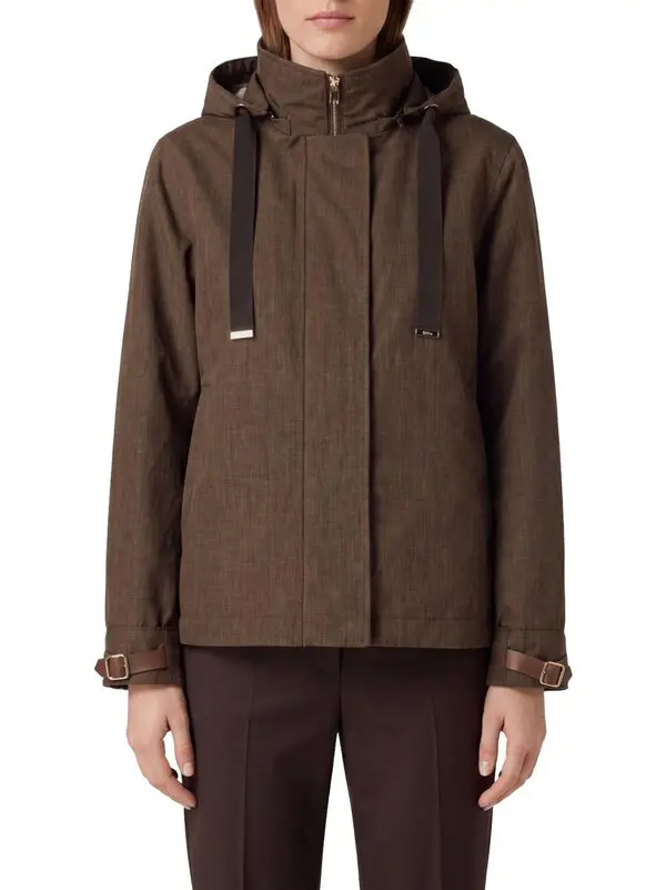 Herno Hooded Jacket - Leather