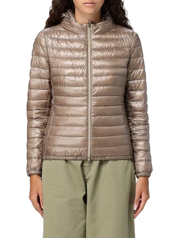 Herno Reversible Cropped Down Jacket In Water-repellent Nylon With Hood - Grey