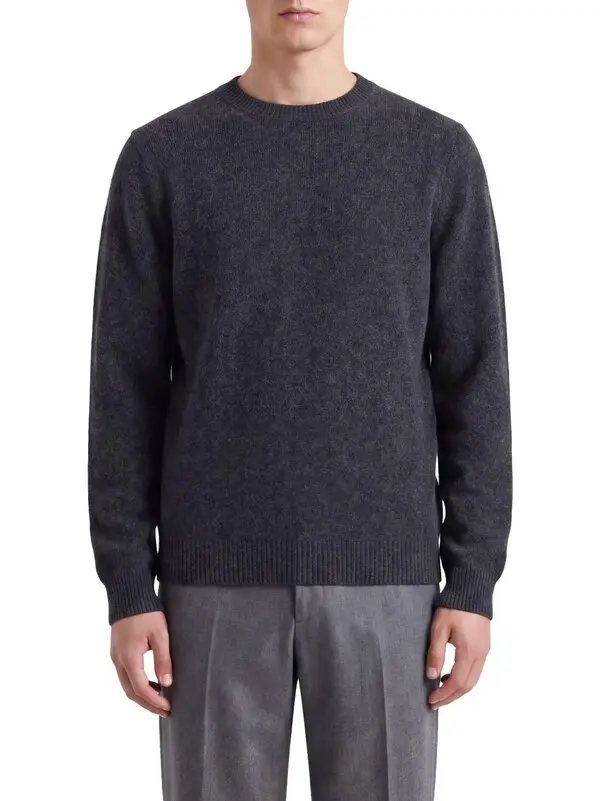 ROBERTO COLLINA Pure Wool Crewneck Jumper - Charcoal