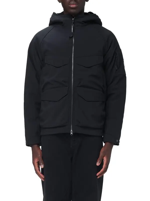 C.P. COMPANY Utility Jacket With Hood - Black