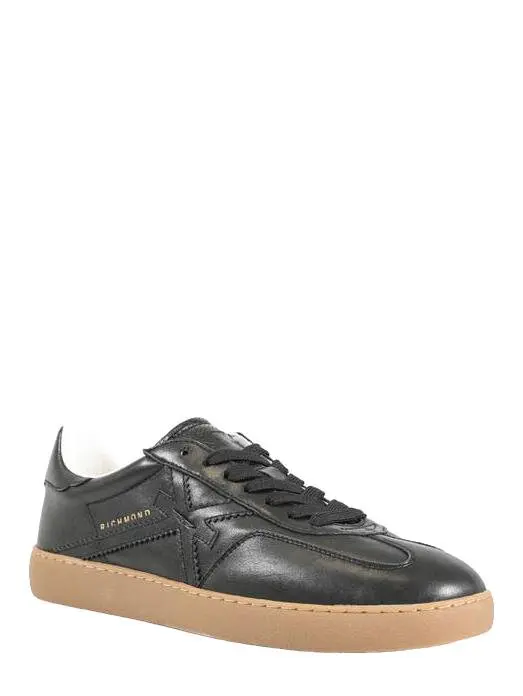 John Richmond Low Top Leather Sneakers - Black