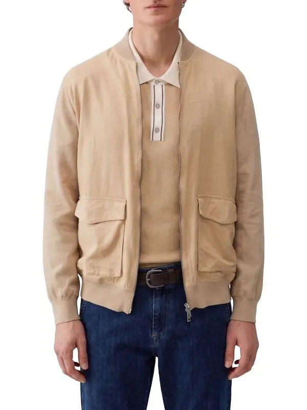 Liu Jo Zip-up Bomber Jacket - White