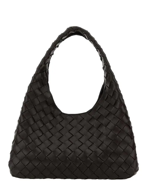 Bottega Veneta Small Campana Shoulder Bag - Brown