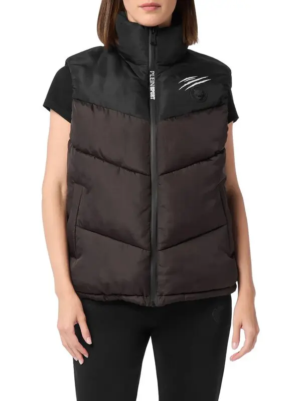 PLEIN SPORT Padded Waistcoat - Black