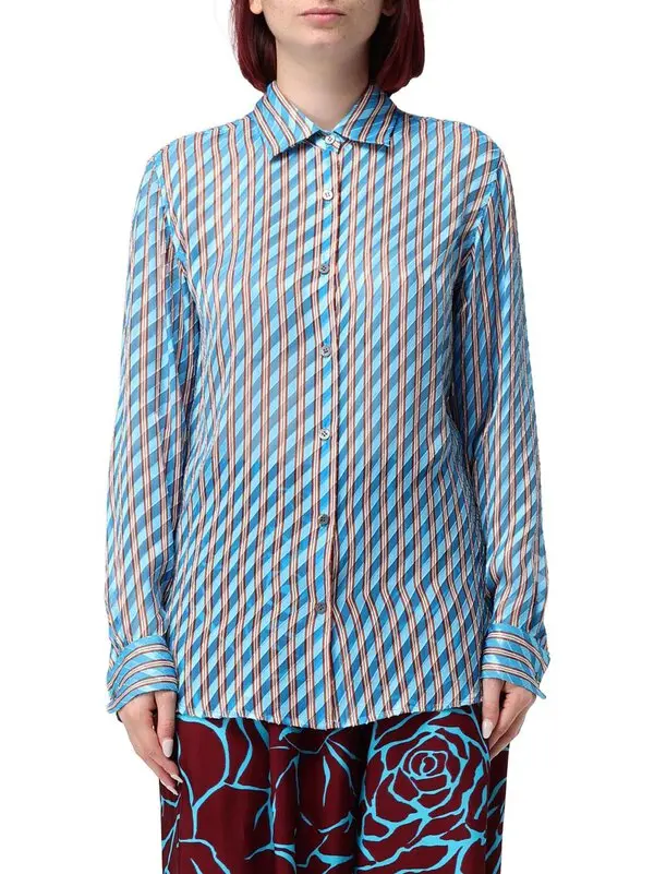 Dries Van Noten Shirt - Gnawed Blue