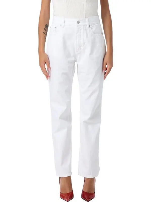 Alaïa High-waisted Straight-leg Jeans - White