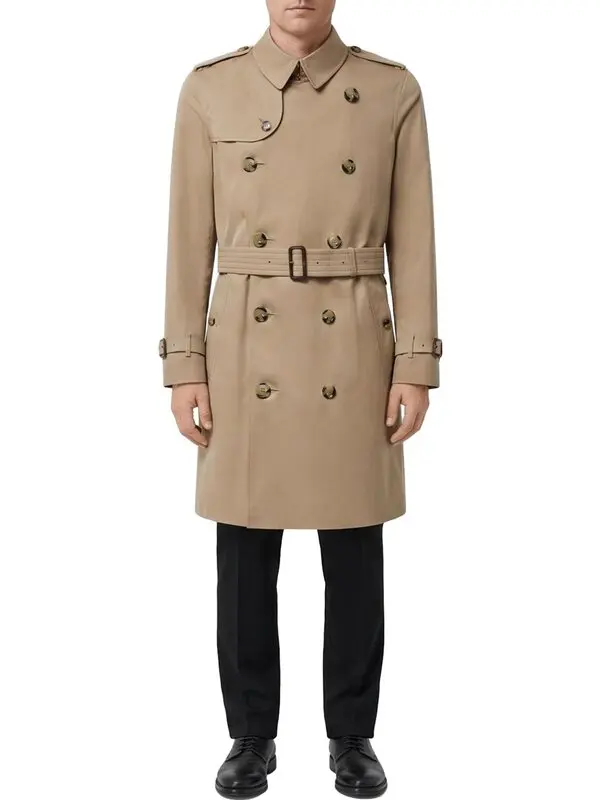 Burberry Double-breasted Trench Coat - Beige