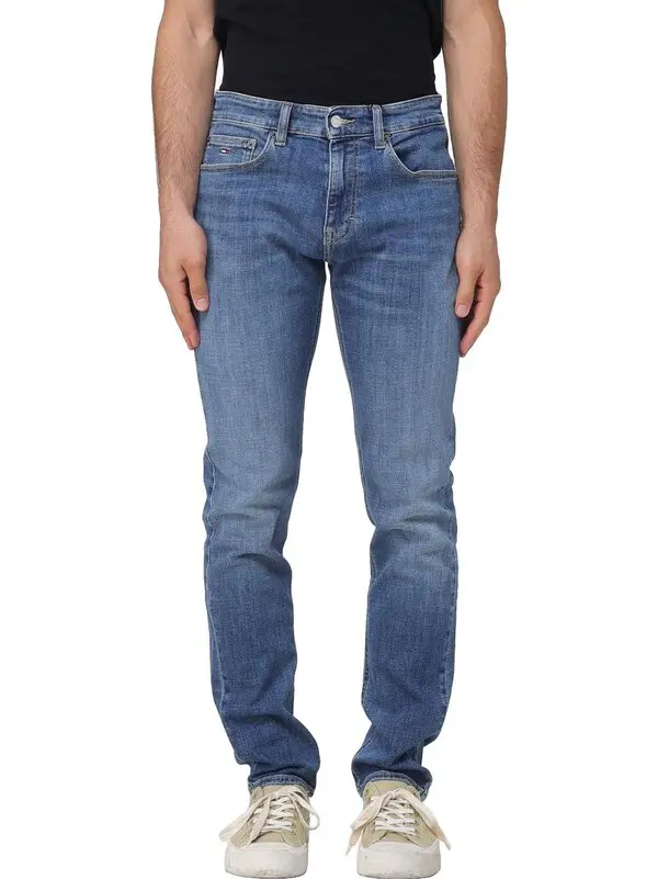 Tommy Hilfiger Mid-rise Skinny Fit Stretch-denim Jeans - Navy
