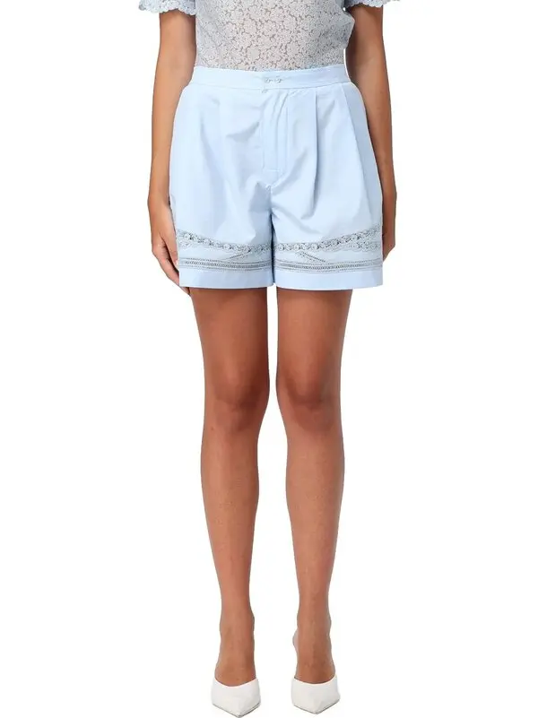 Ermanno Scervino Tailored Shorts With Embellishment - Gnawed Blue