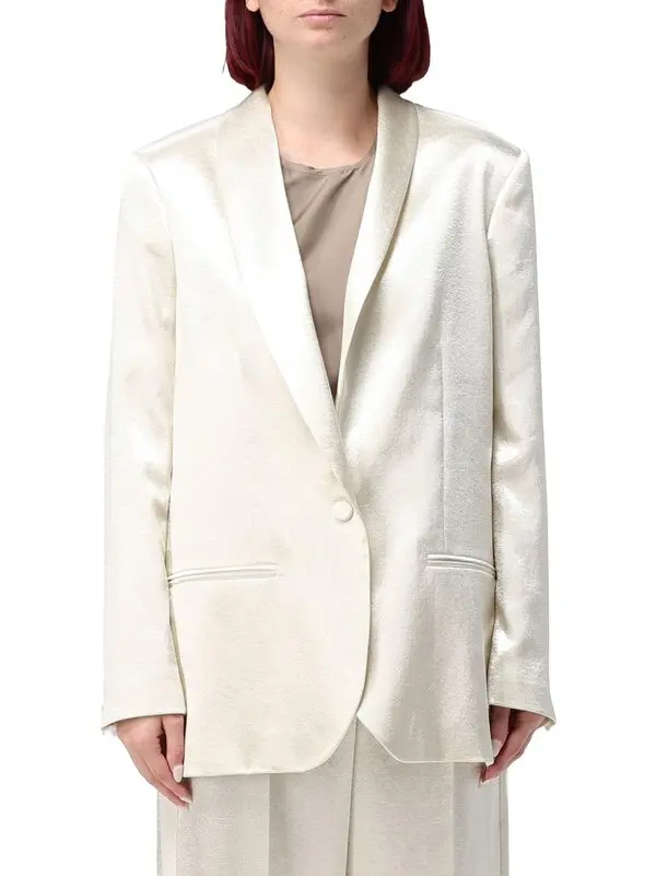 ALYSI Shawl Lapel Blazer - White
