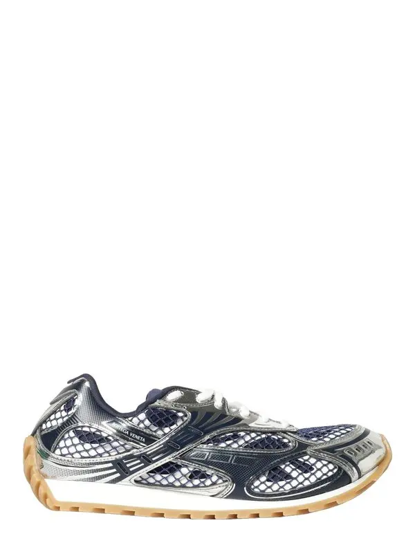 Bottega Veneta Orbit Technical Mesh Sneakers - Navy