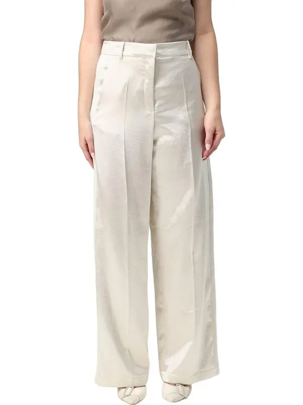 ALYSI Wide Leg Trousers - White