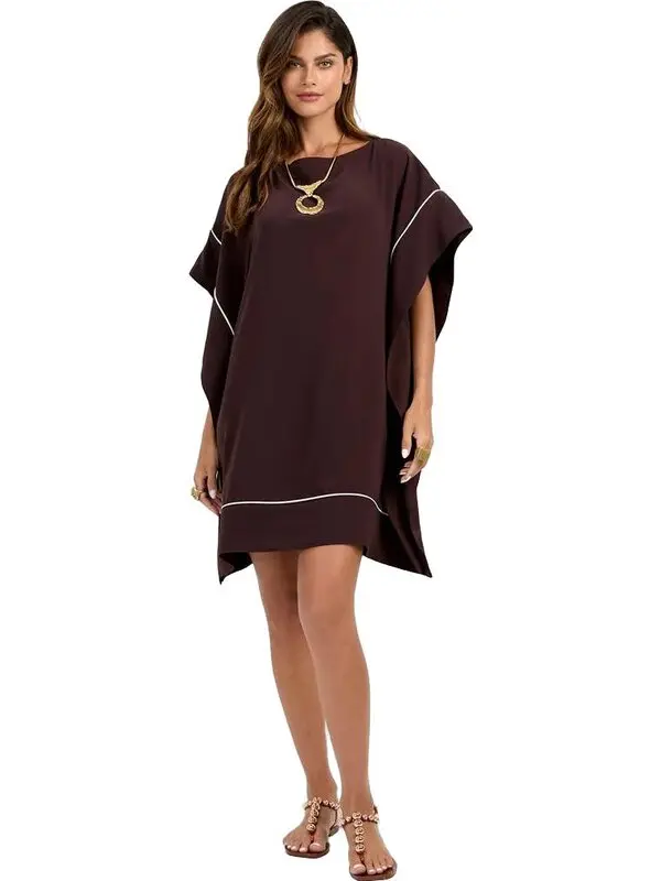 Trina Turk Kalena Caftan Dress - Carob