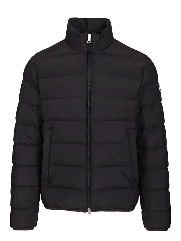 Moncler Short Baudinet Down Jacket - Blue