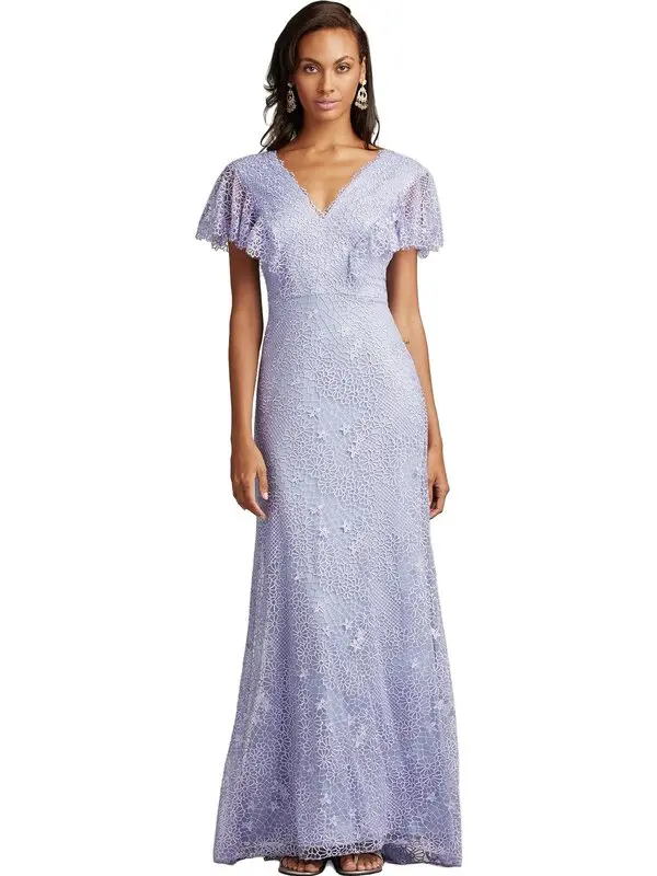 Tadashi Shoji Ayano A-line Gown - Lavender