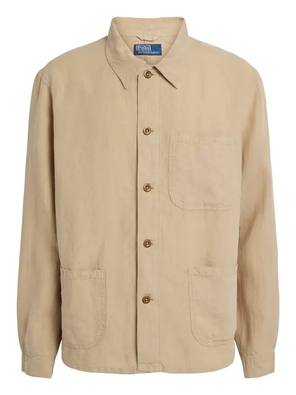 Polo Ralph Lauren Linen Chore Overshirt - Beige