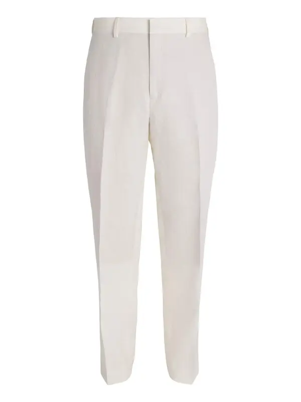 Paul Smith Linen Straight Leg Trousers - Ivory