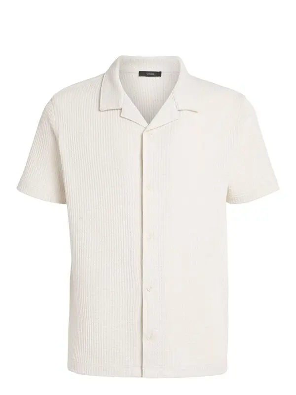 Vince Waffle Knit Shirt - White