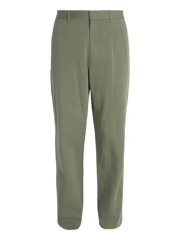 Vince Cotton-linen Louie Chinos - Green