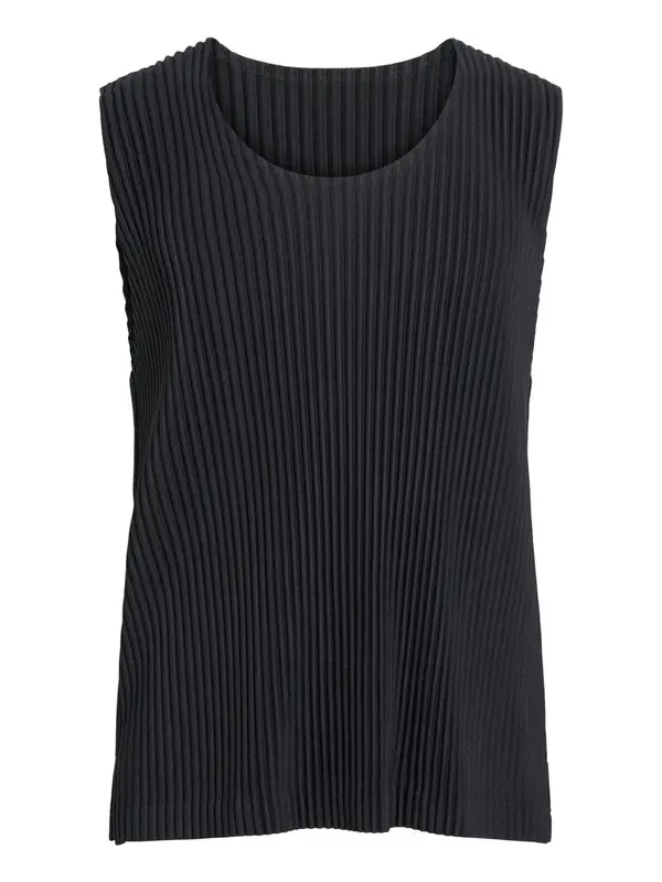 Issey Miyake Pleated Vest - Black