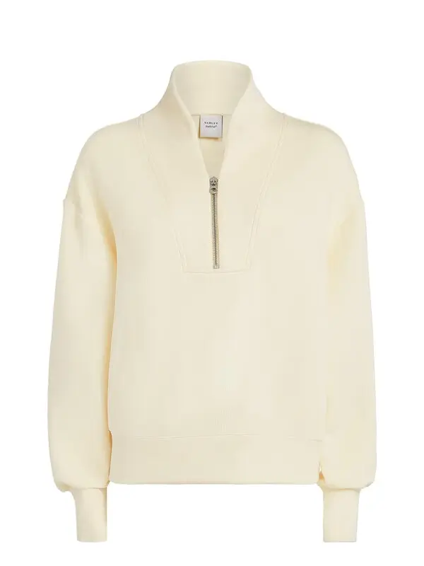 Varley Davidson Quarter-zip Sweatshirt - Ivory