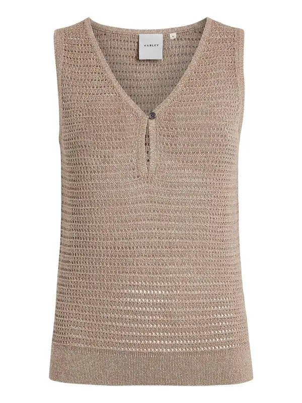 Varley Cotton Ramon Tank Top - Beige