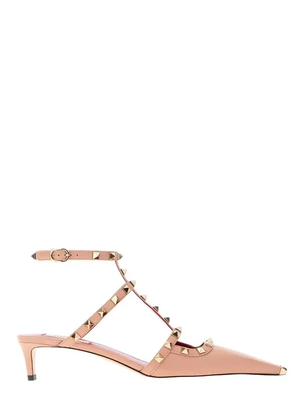 Valentino Garavani Rockstuds Leather Pumps - Pink