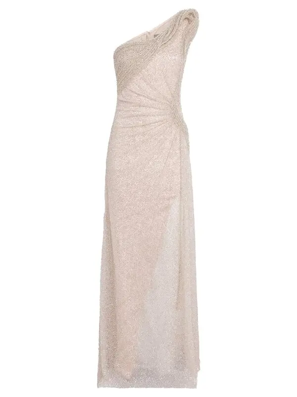 GAURAV GUPTA Draped Lunaris Glisten Gown - Pink