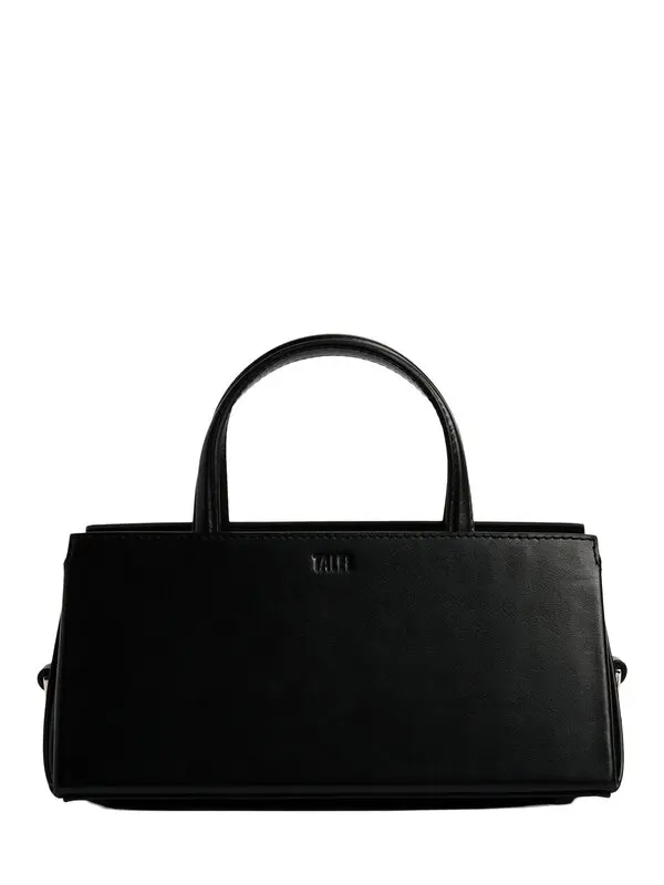 TALEL PARIS Leather V2 Baguette Bag - Black