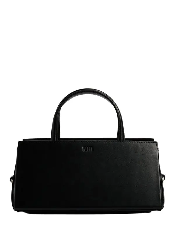 TALEL PARIS Leather V2 Baguette Bag - Black