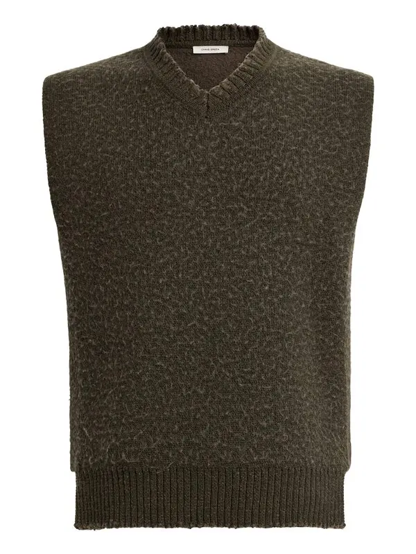 CRAIG GREEN Wool-blend Sweater Vest - Green