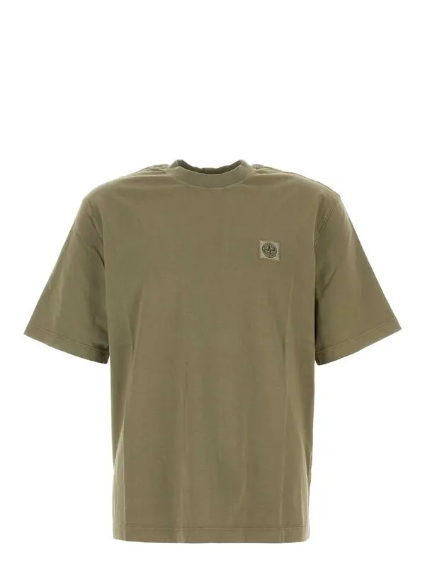 Stone Island Olive Cotton T-shirt - Green