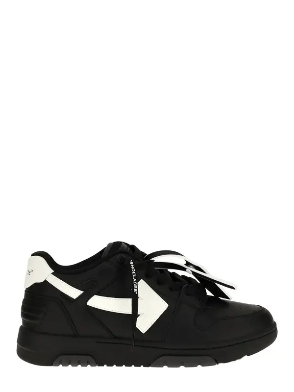 Off-White Out Of Office" Leather Sneakers - Black
