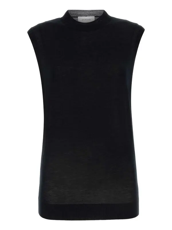 Sportmax Wool Blend Odissea Top - Black