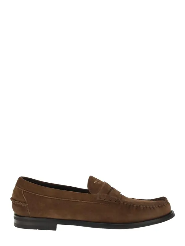 Prada Suede Loafers - Brown