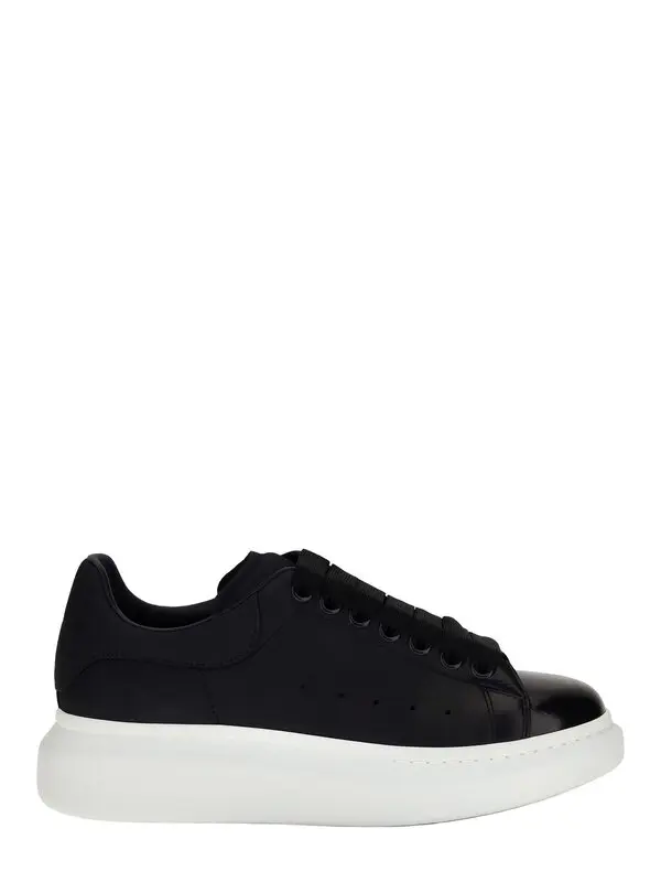 Alexander McQueen Oversized Leather Sneakers - Blue