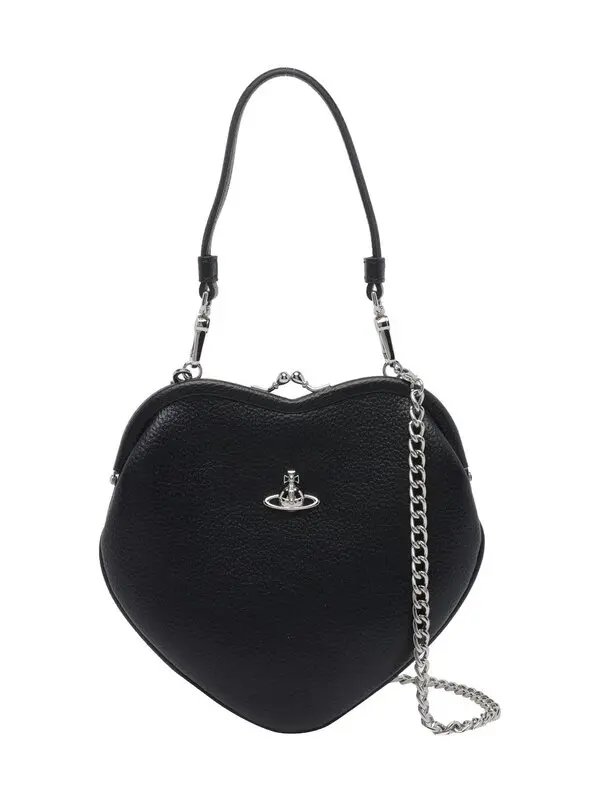 VIVIENNE WESTWOOD Belle Heart Frame Purse - Black