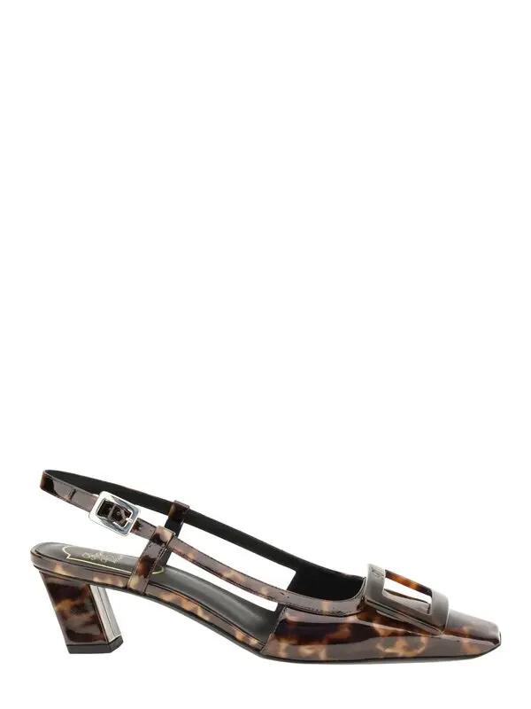 ROGER VIVIER Belle Vivier Slingback Pumps - Brown