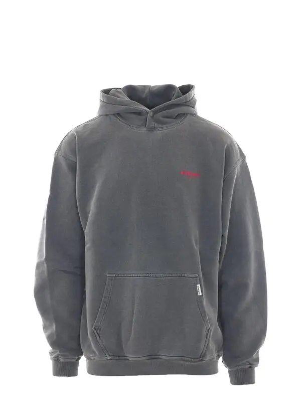 REPRESENT Oversized Graphic Pullover Hoodie - Grey