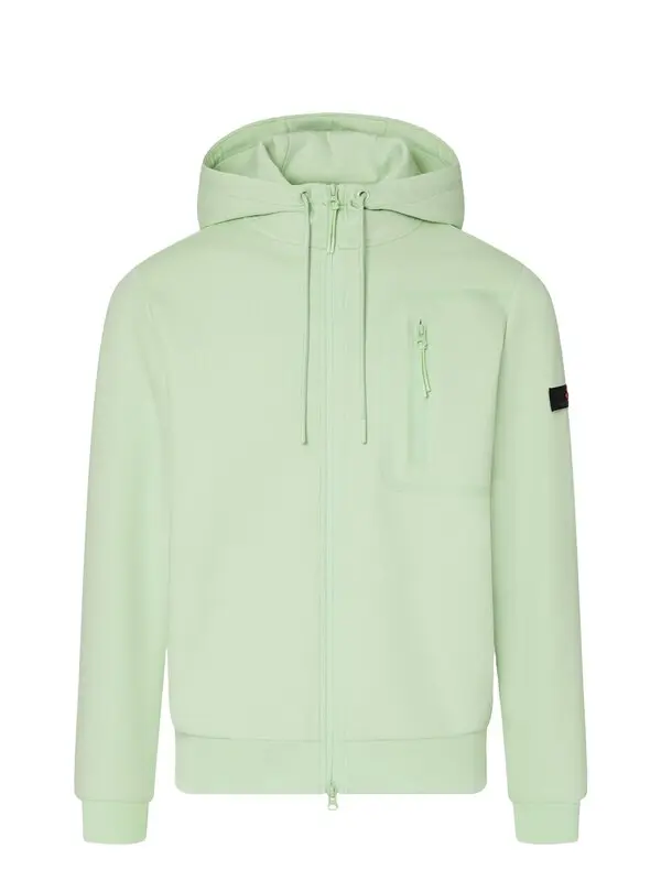 Peuterey Zip-up Hooded Sweater - Lattuga