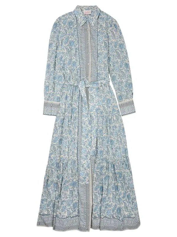 MC2 SAINT BARTH Cotton Gown For - Azure