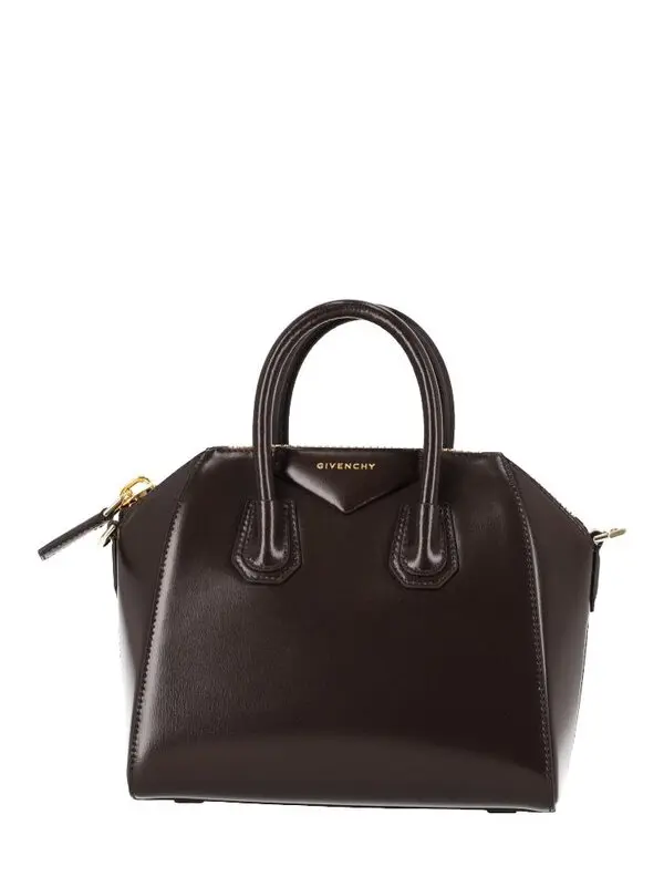 Givenchy Antigona Mini Box Calfskin Handbag - Brown