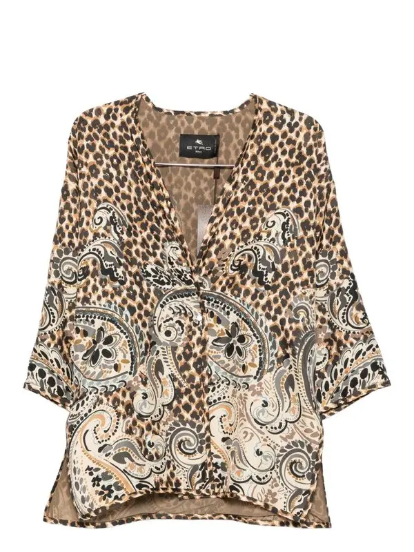 Etro Silk Jacket - Gold