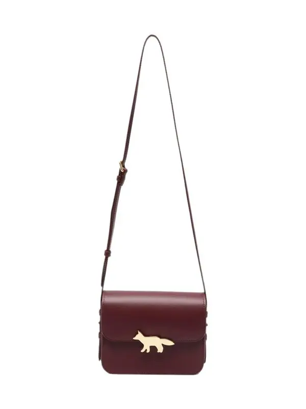 Maison Kitsuné Edie Leather Crossbody Bag - Red
